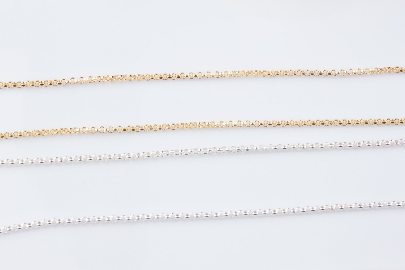 2mm Rolo Chain in Sterling Silver, Gold Filled, Bulk Chain by Foot ...