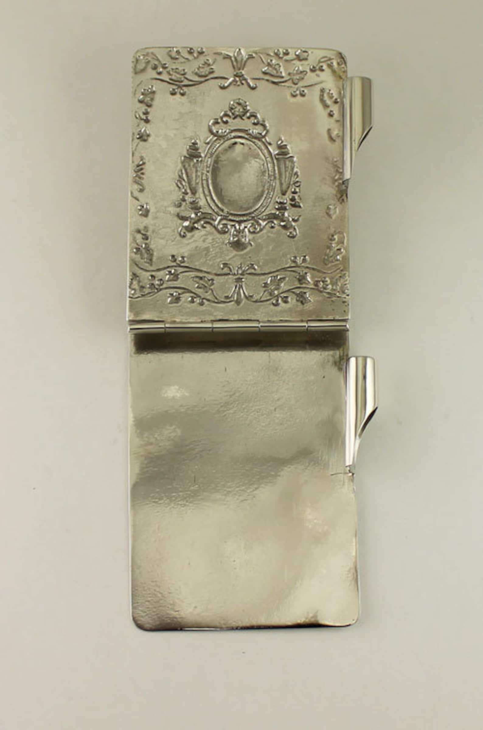 Sterling Silver Handmade Victorian Style Notepad, Edwardian Style ...