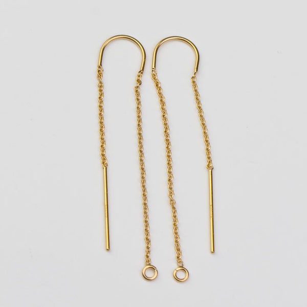 Ear Thread Earrings - Etsy