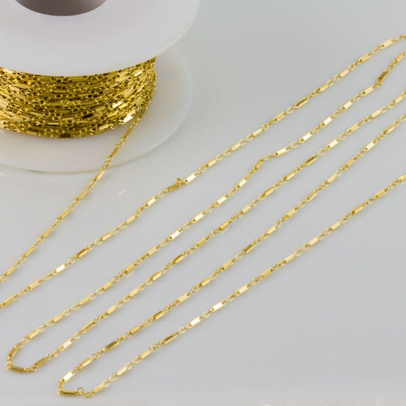 Flat Bar Necklace - Etsy