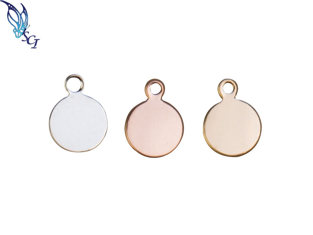 7mm 24ga Set of 5, Sterling Silver, Gold Filled, Rose Gold Filled Round ...