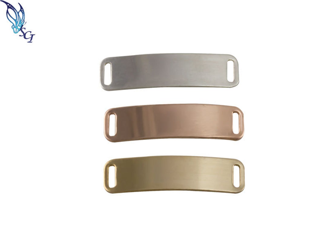 5 Pieces per Bag, ID Tag Stamping Blank in Sterling Silver, Gold Filled ...