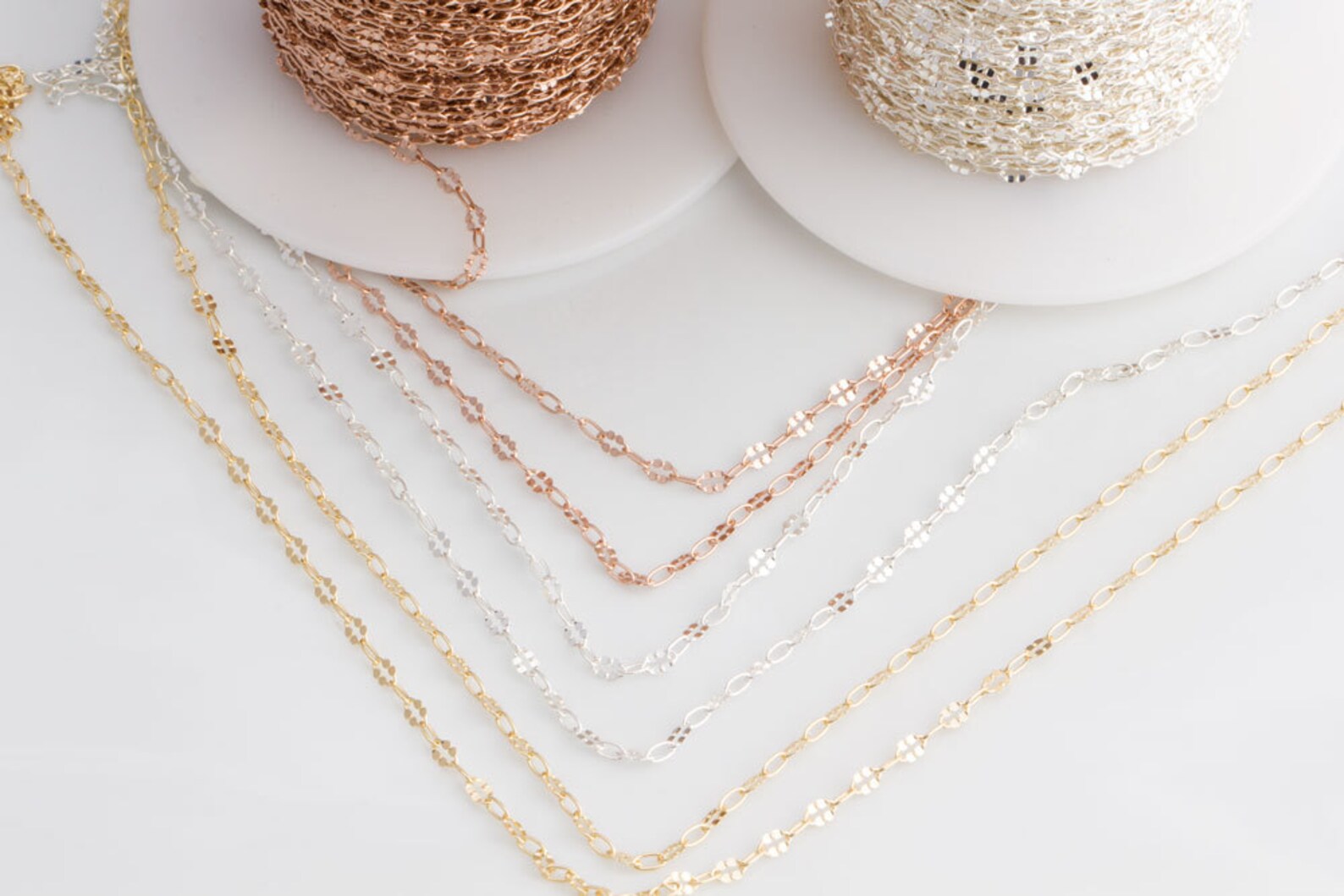 3feettiny Double Bar Chain Sterling Silver Gold Filled | Etsy