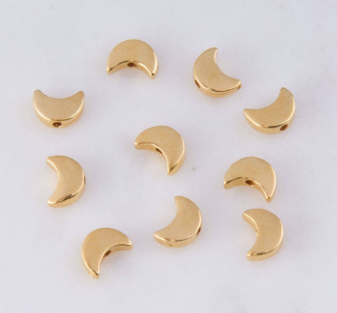 Set of 10 - Moon Slide Link, Holes Side Drilled, Plain Moonslide ...