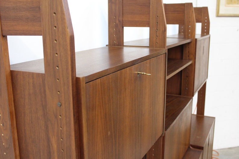 Mid-century Danish Modern Teak Wall Unit System | Etsy