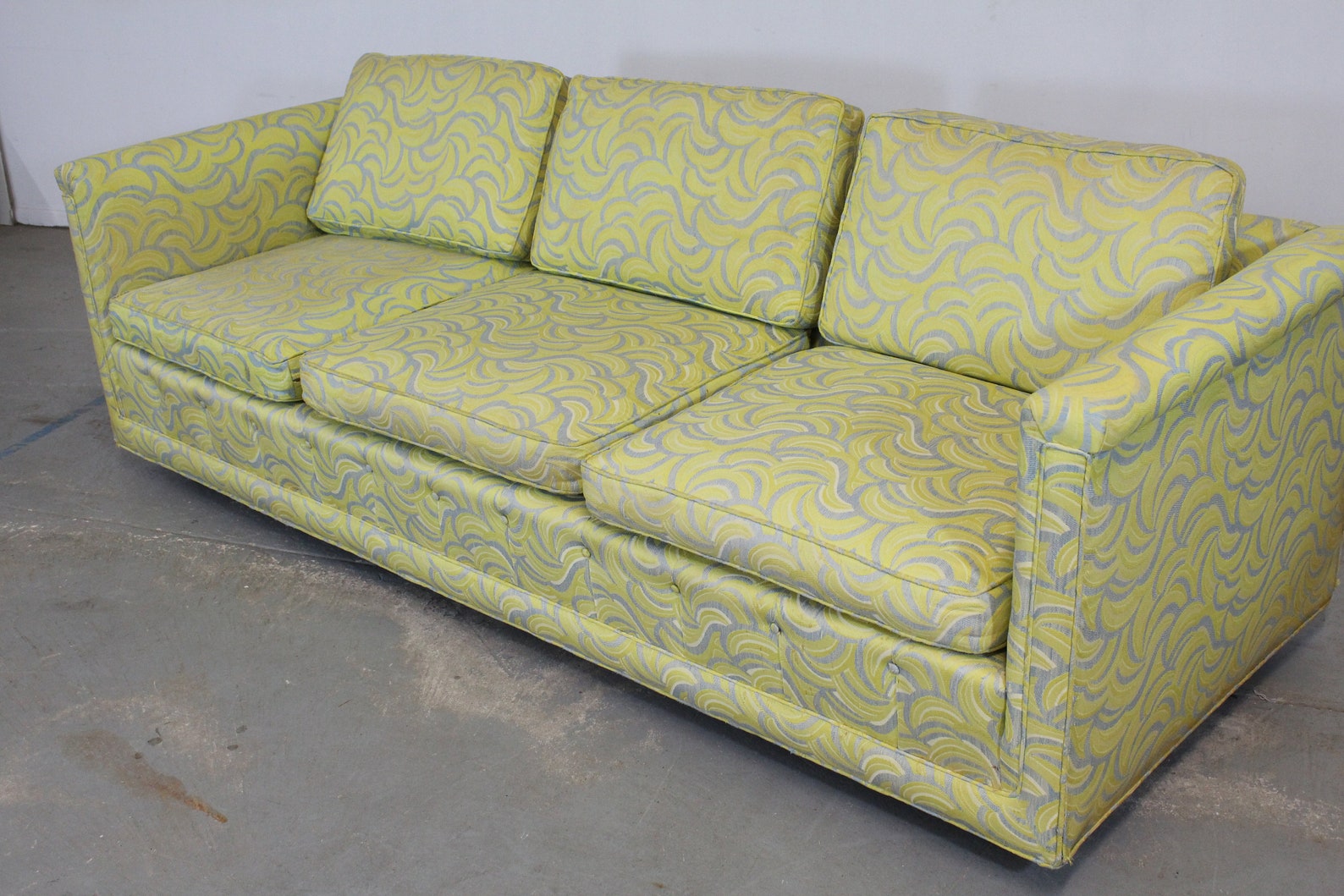 Mid-century Modern Milo Baughman Style Low Sofa 93 - Etsy