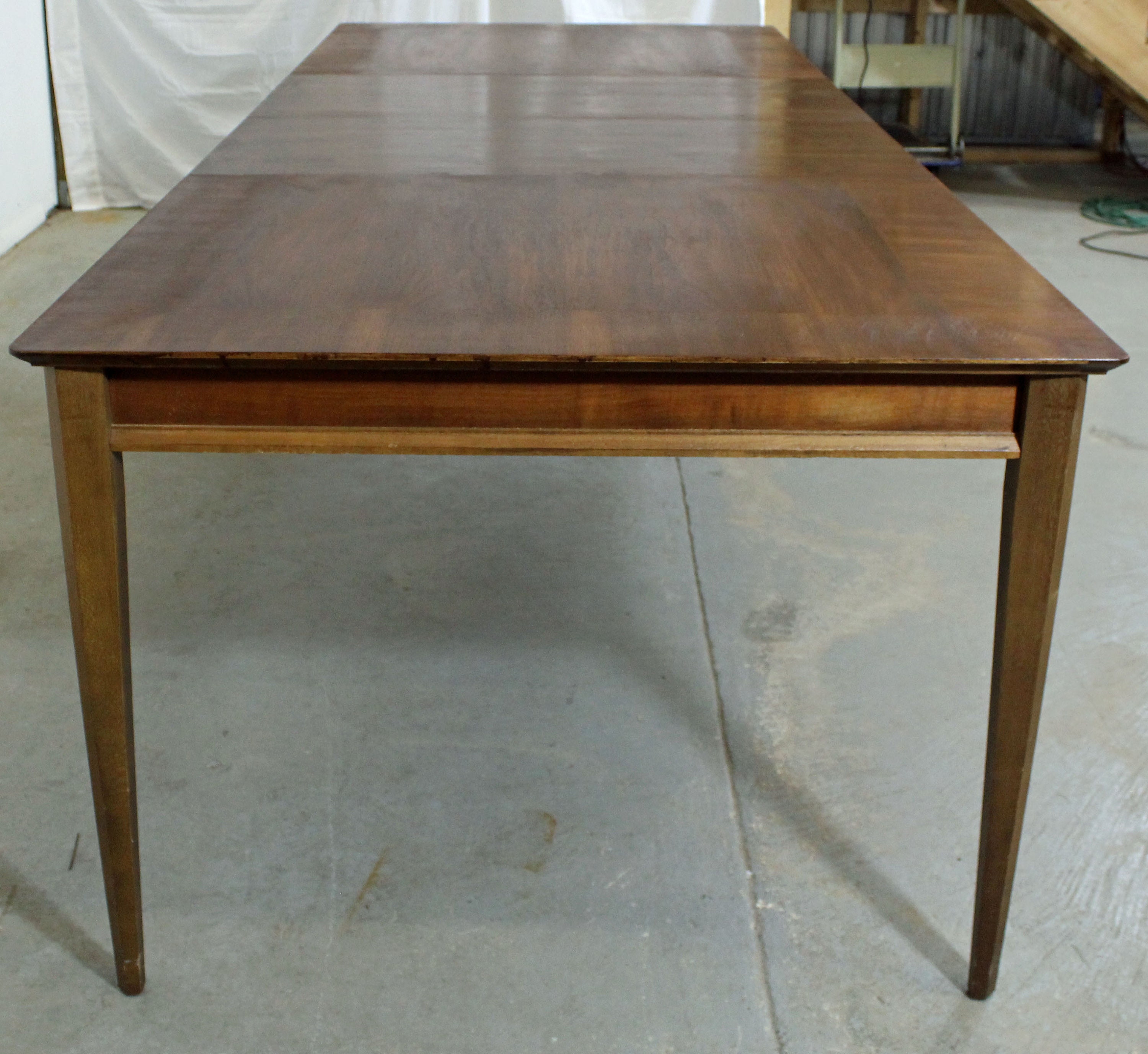 Mid-Century Modern Dining Table Parquet Top Walnut Dining Table by Lane