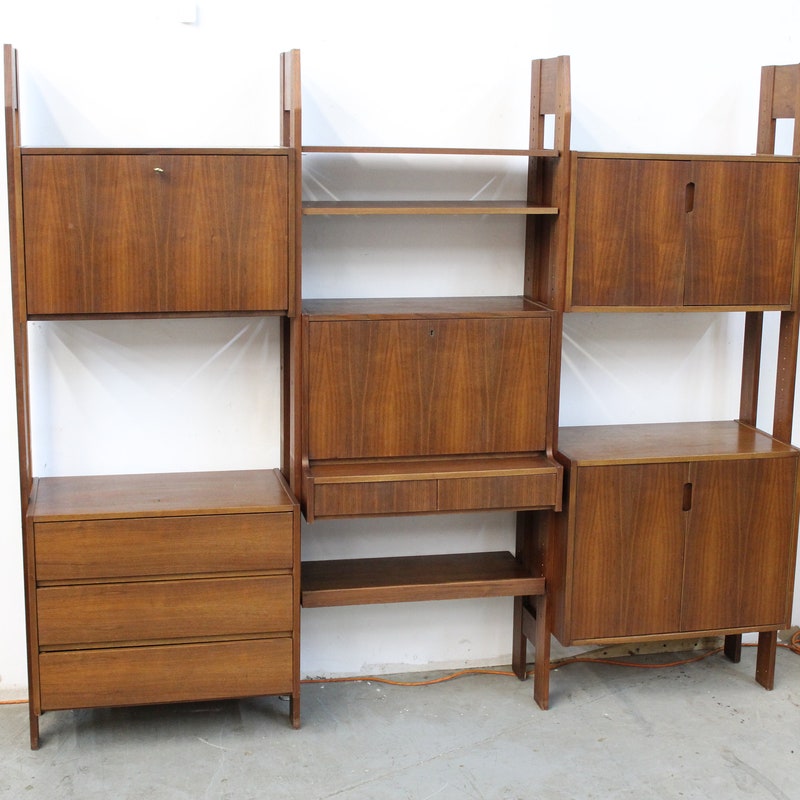 Mid Century Wall Unit - Etsy