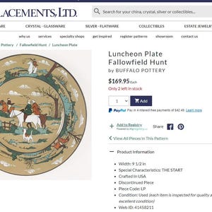 RARE Buffalo Pottery Deldare Ware | Fallon Field Hunt | the Start ...