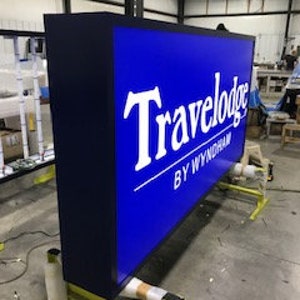 3x5 Outdoor Lighted Box Sign | LED Illuminated | Store Front | Custom ...