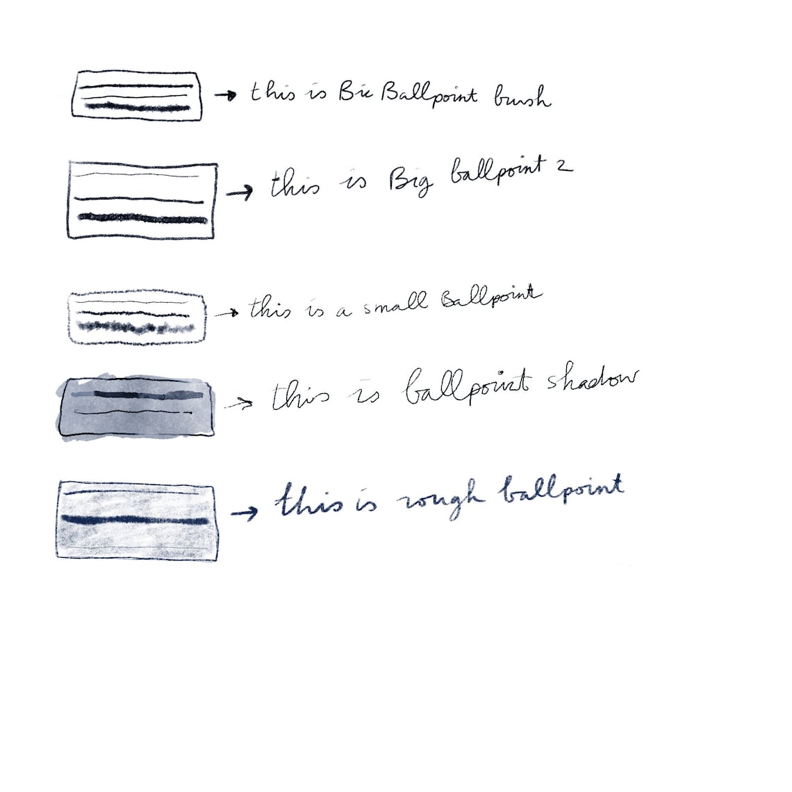 Procreate BIC Penn Ballpoint Brushes for Ballpoint Pen Illustrations - Etsy