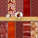 Shibori Red Digital Paper Pack 10 Seamless Patterns Shibori Red White ...