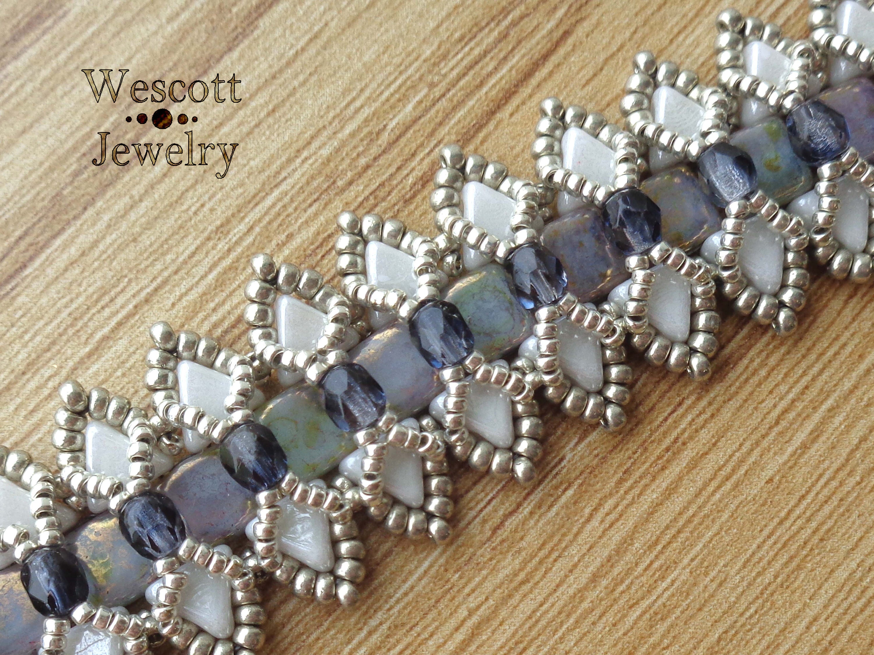 Beadweaving Pattern for Two Years Cuff With Kheops Puca and - Etsy Canada