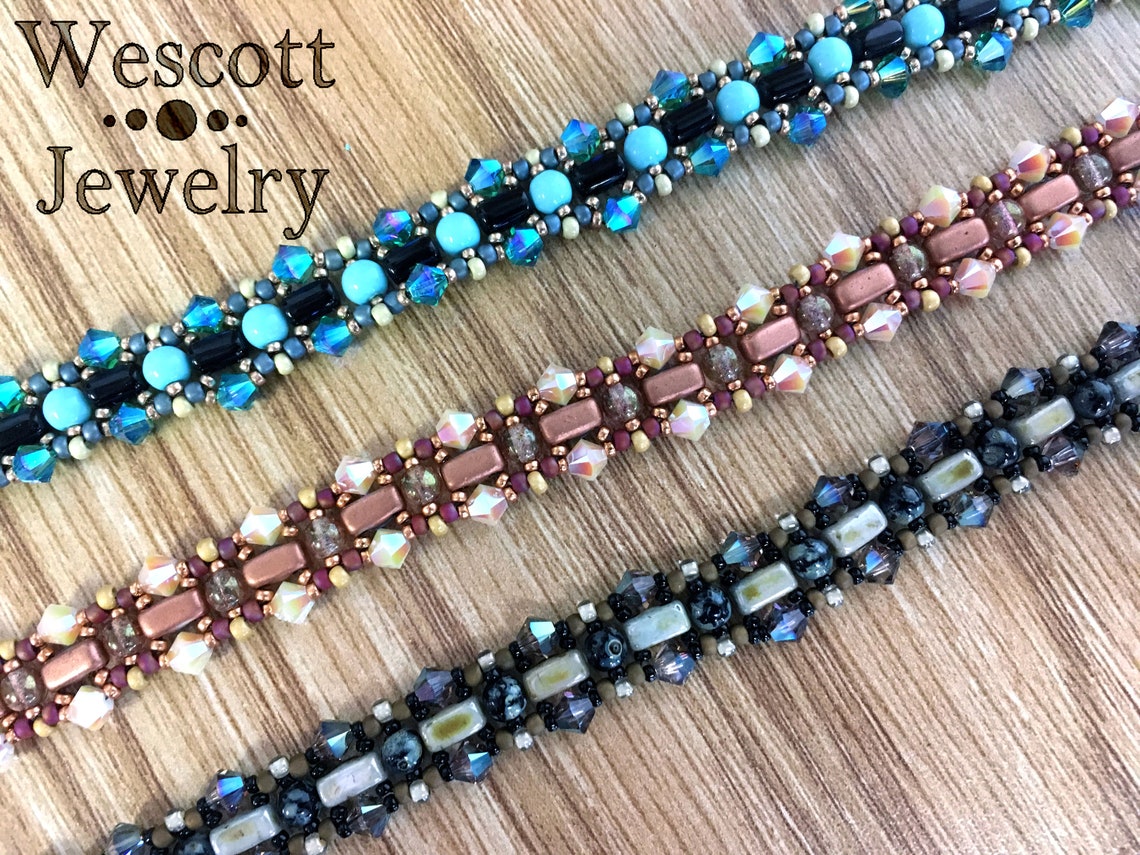 Beadweaving Pattern for Follow the Rulla-brick Road Bracelet - Etsy