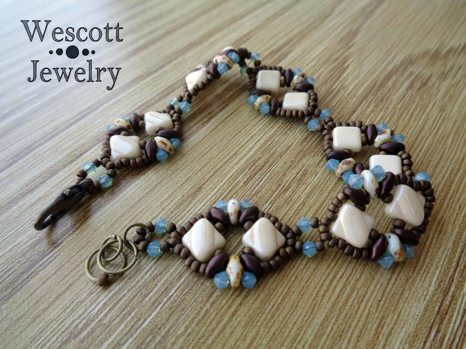 Beadweaving Pattern for Diadem Bracelet With Silky Beads and Superduos ...