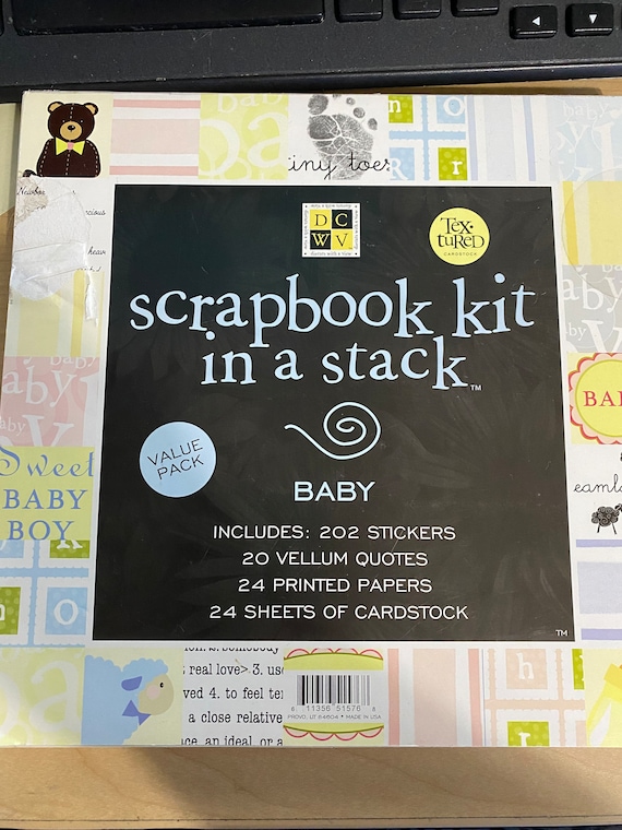 Baby Scrapbook Paper Pack 8x8 - Etsy