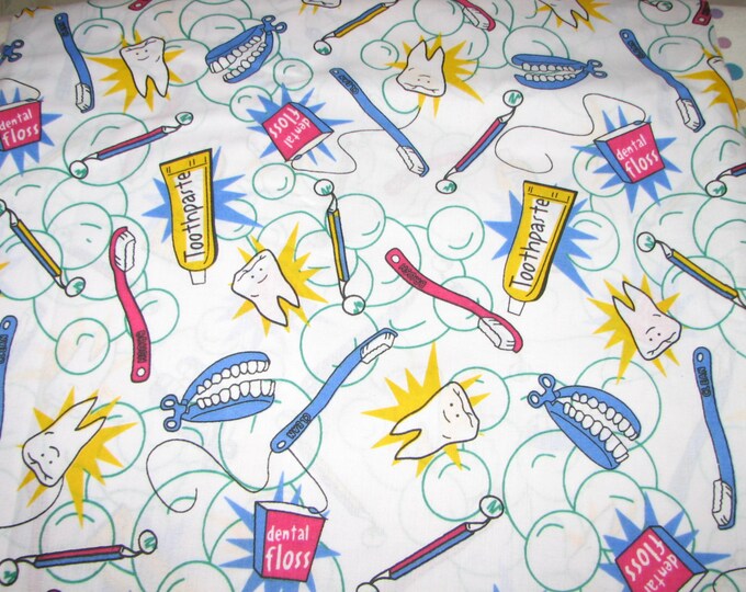 Dentist Dental Medical Print Cotton Fabric Yardage - Etsy