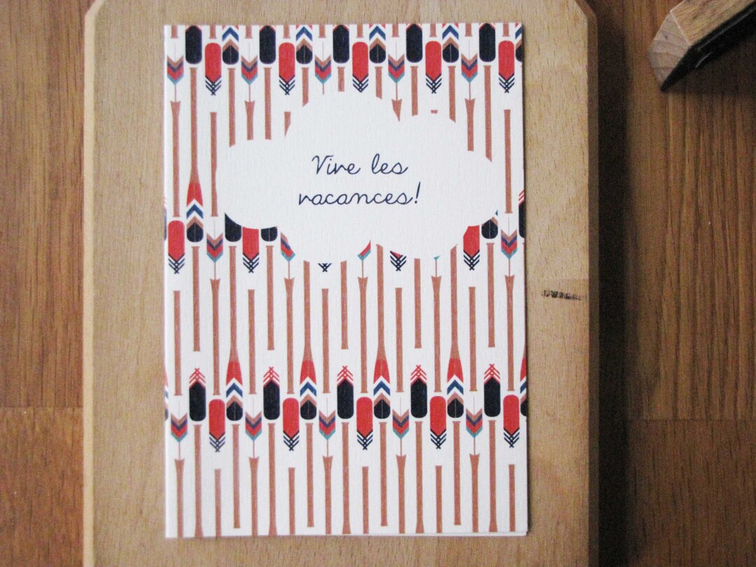Jolie Carte De Vœux Vive Les Vacances - Etsy