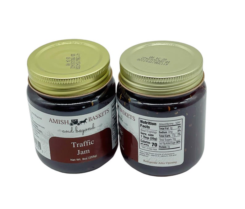 Amish Traffic Jam Non GMO Vegan All Natural - 9 Oz - 2 Jars - Etsy
