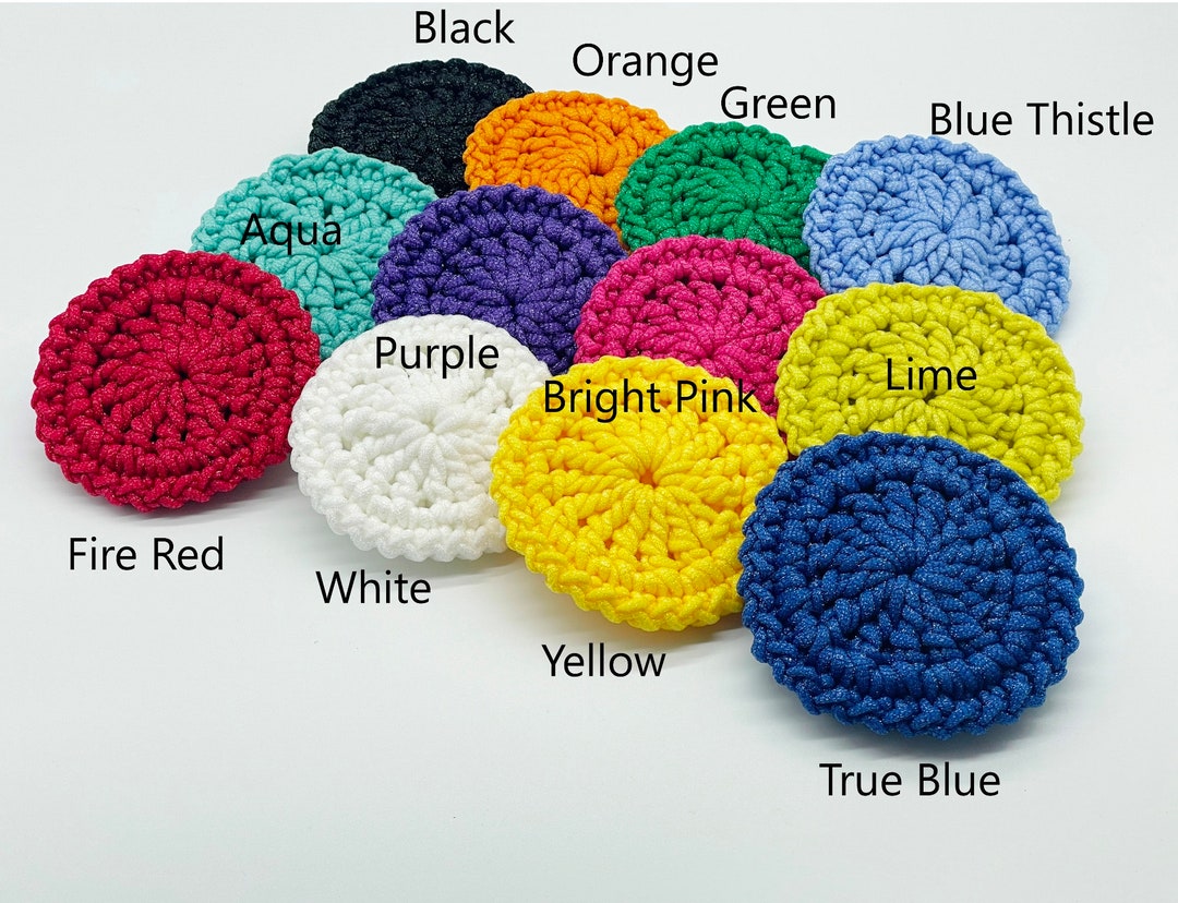 Dish Scrubbies Set of 3 Double Sided Non Scratch Nylon Soft Sturdy ...