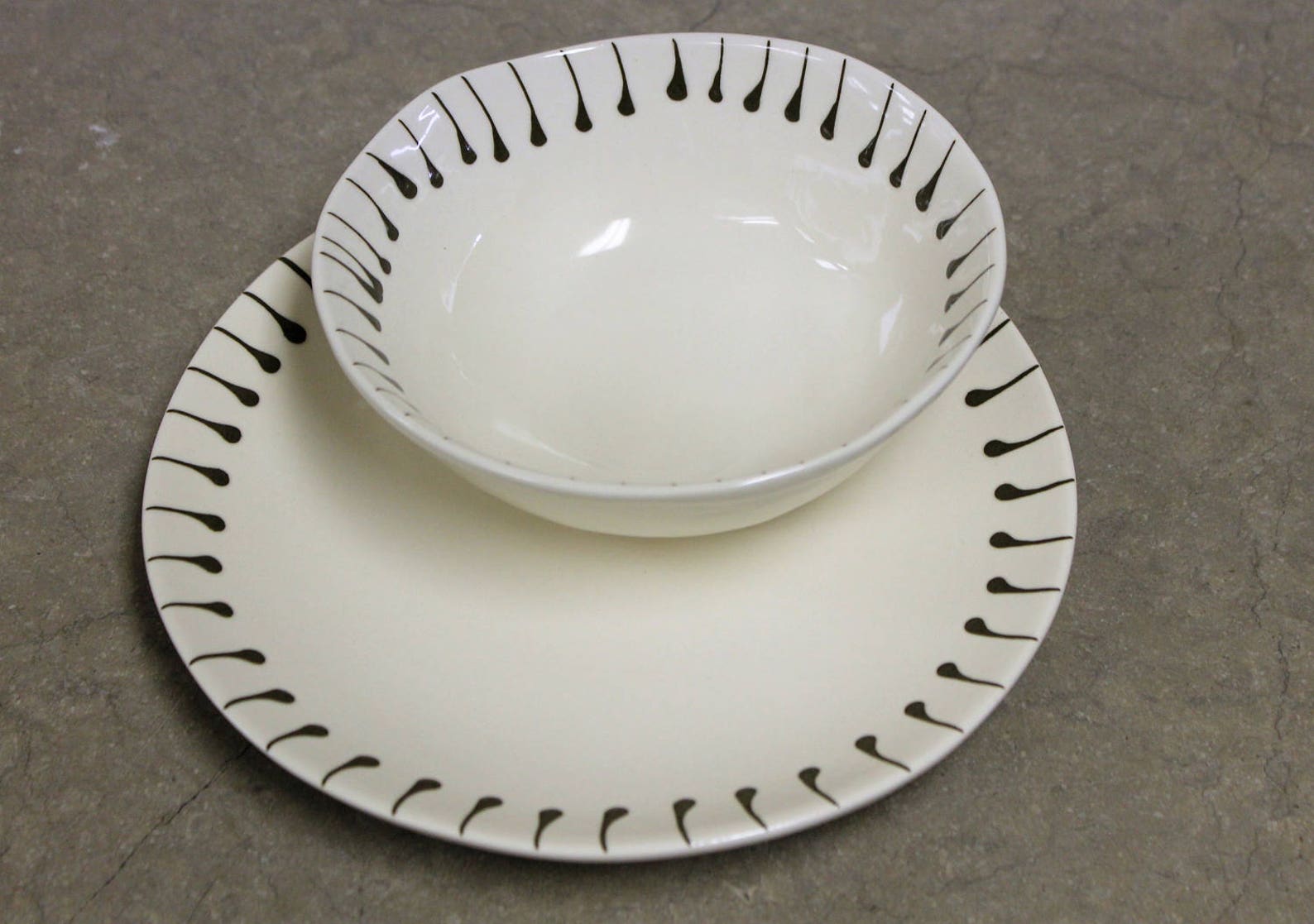 Willow Collection Stoneware/tabletop Set of 4 Salad/dessert Plates - Etsy