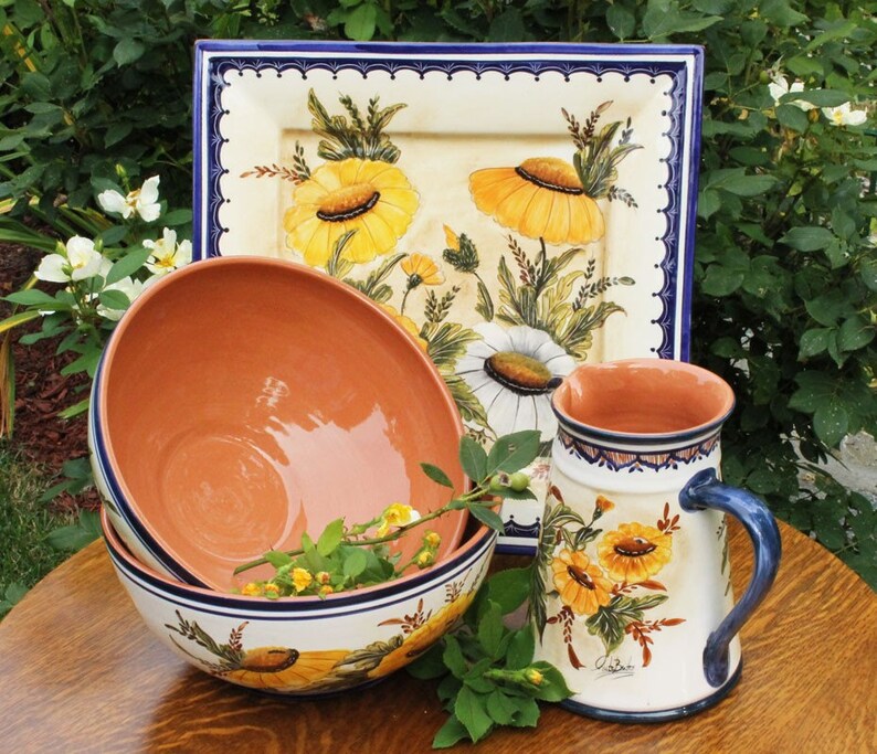 Daisy malmequer Square Serving Platter - Etsy