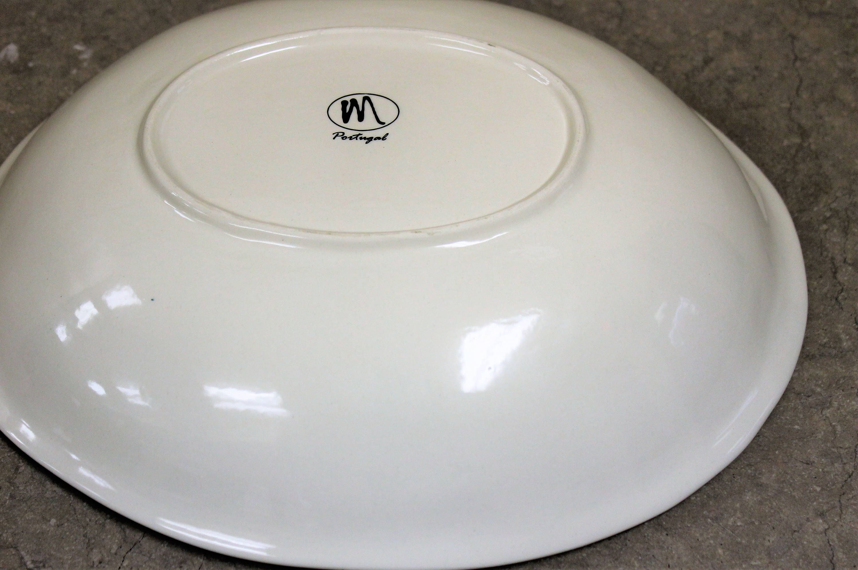 AZUL COLLECTION - Handmade & Hand Painted in Portugal - Ceramic Oval ...