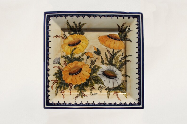 Daisy malmequer Square Serving Platter - Etsy