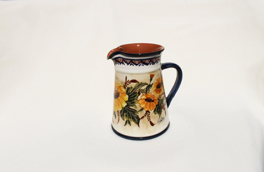 Daisy malmequer Ceramic Pitcher - Etsy