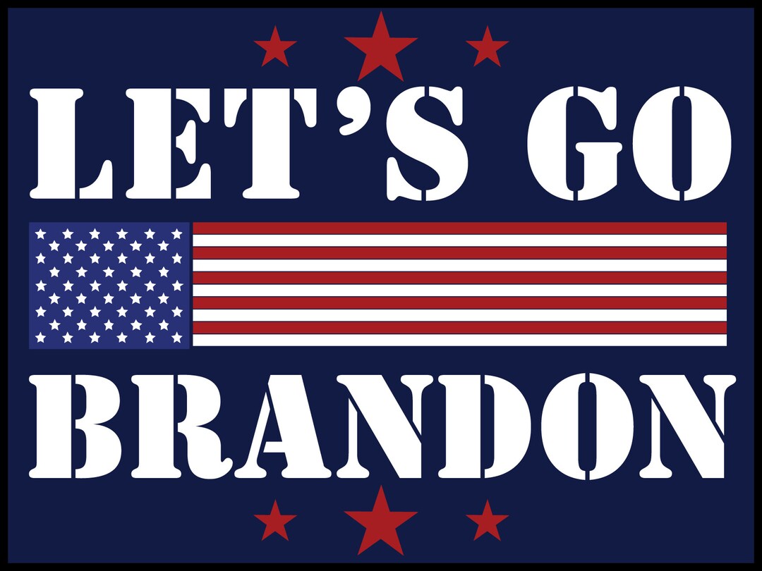 Lets Go Brandon Yard Sign With Free 4x6 Decal - Etsy