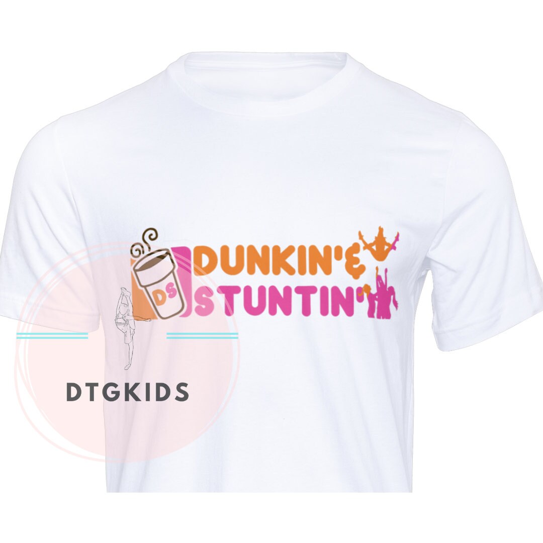 Cheer Shirt Design Dunkin & Stuntin' Png Cheerleader Cheerleading - Etsy