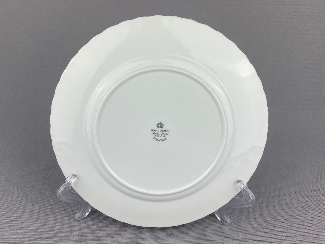 3 Royal Albert Platinum Chantilly Salad Plates Vintage | Etsy