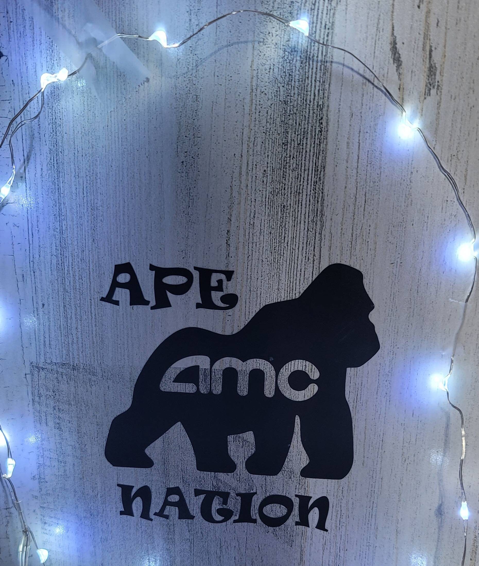 Amc Ape Nation Vinyl Decal - Etsy