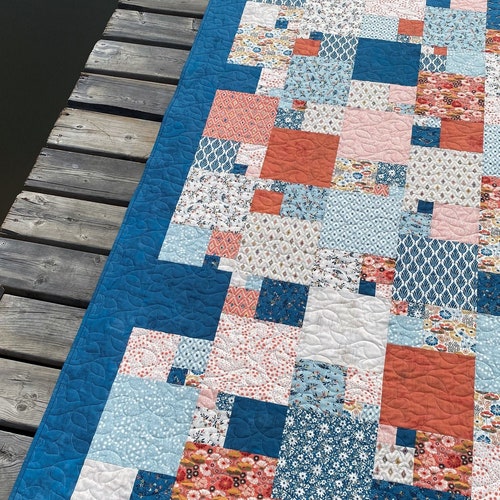 Window Box PDF Digital Quilt Pattern by Pieced Just Sew Jelly - Etsy