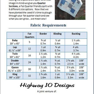 Quarter Sections - PDF Quilt Pattern - Etsy Canada