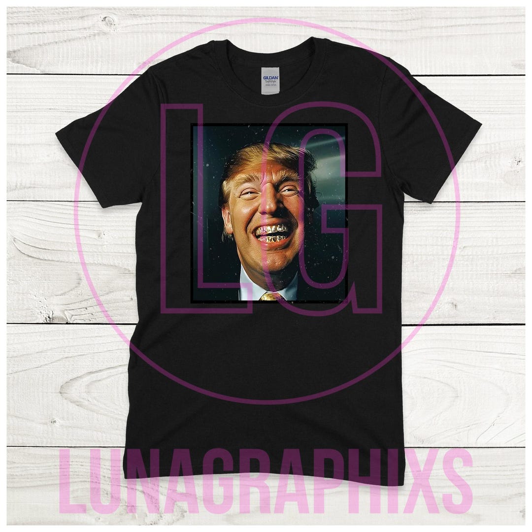 Trump Grillz, Gold Smile, No Words PNG, 300 DPI, - Etsy