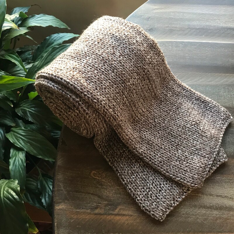 Winter Knitted Scarf - Etsy