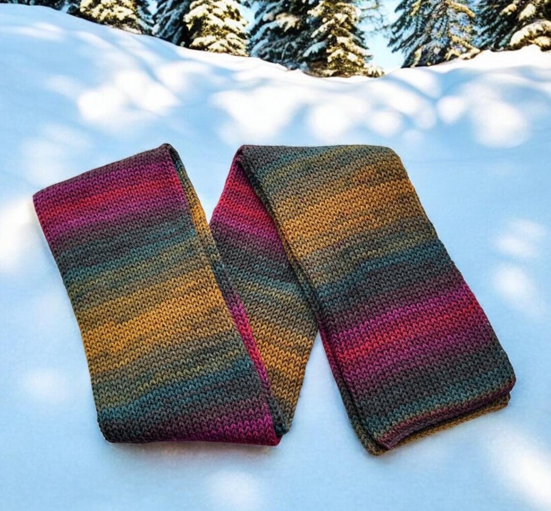 The Sunset Scarf | Women’s Knit Scarf | Women’s Colorful Scarf | Knit ...