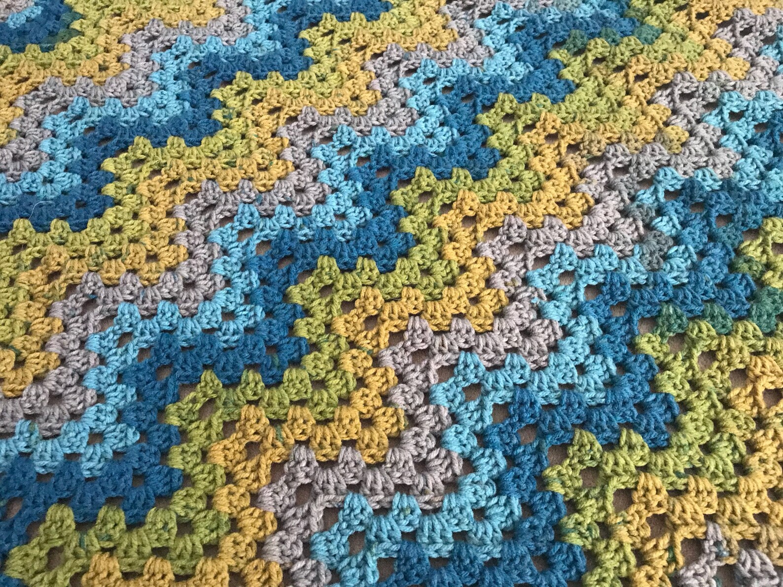 Crocheted Granny Ripple Afghan Crochet Multi-color Throw - Etsy