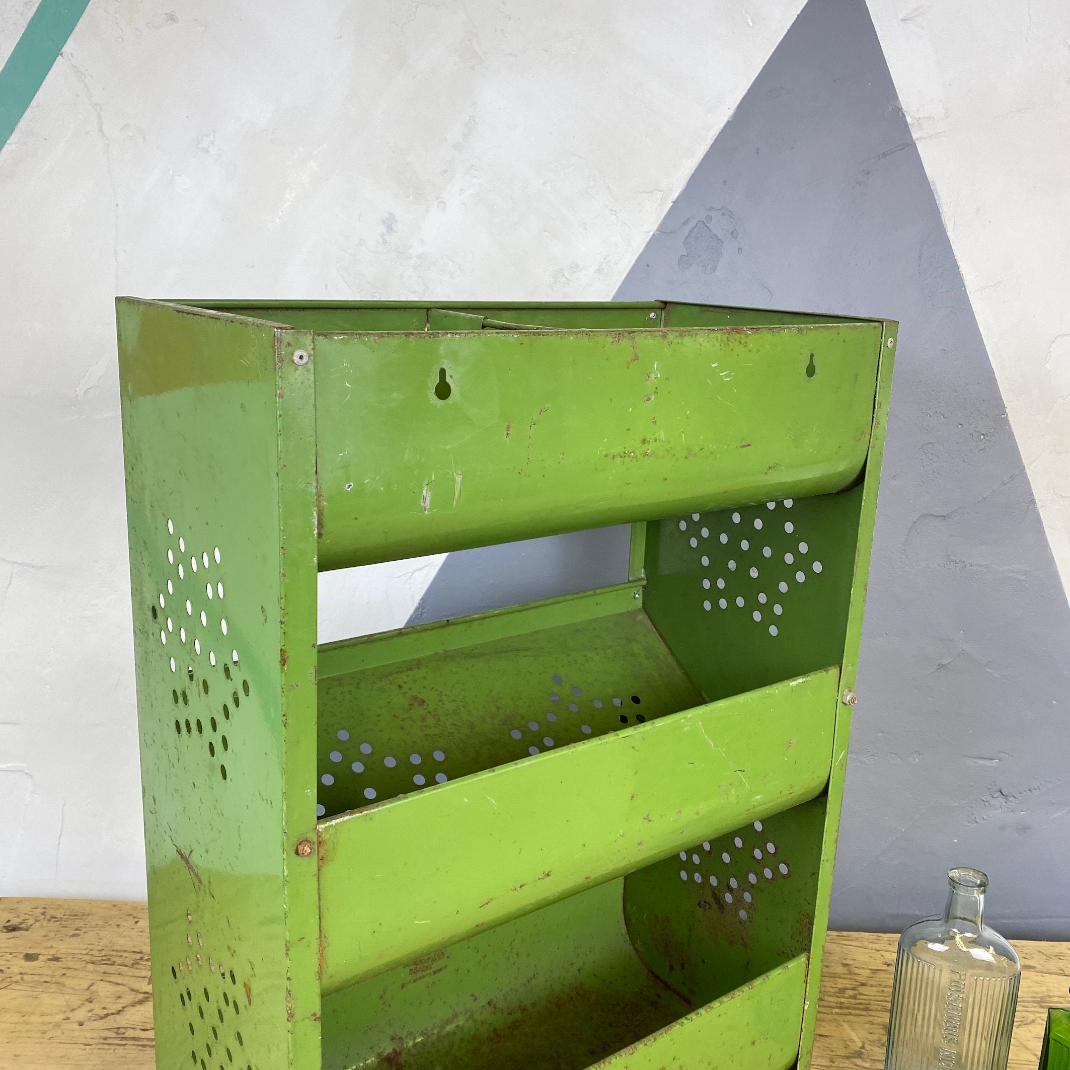 Vintage Metal Vegetable Bin