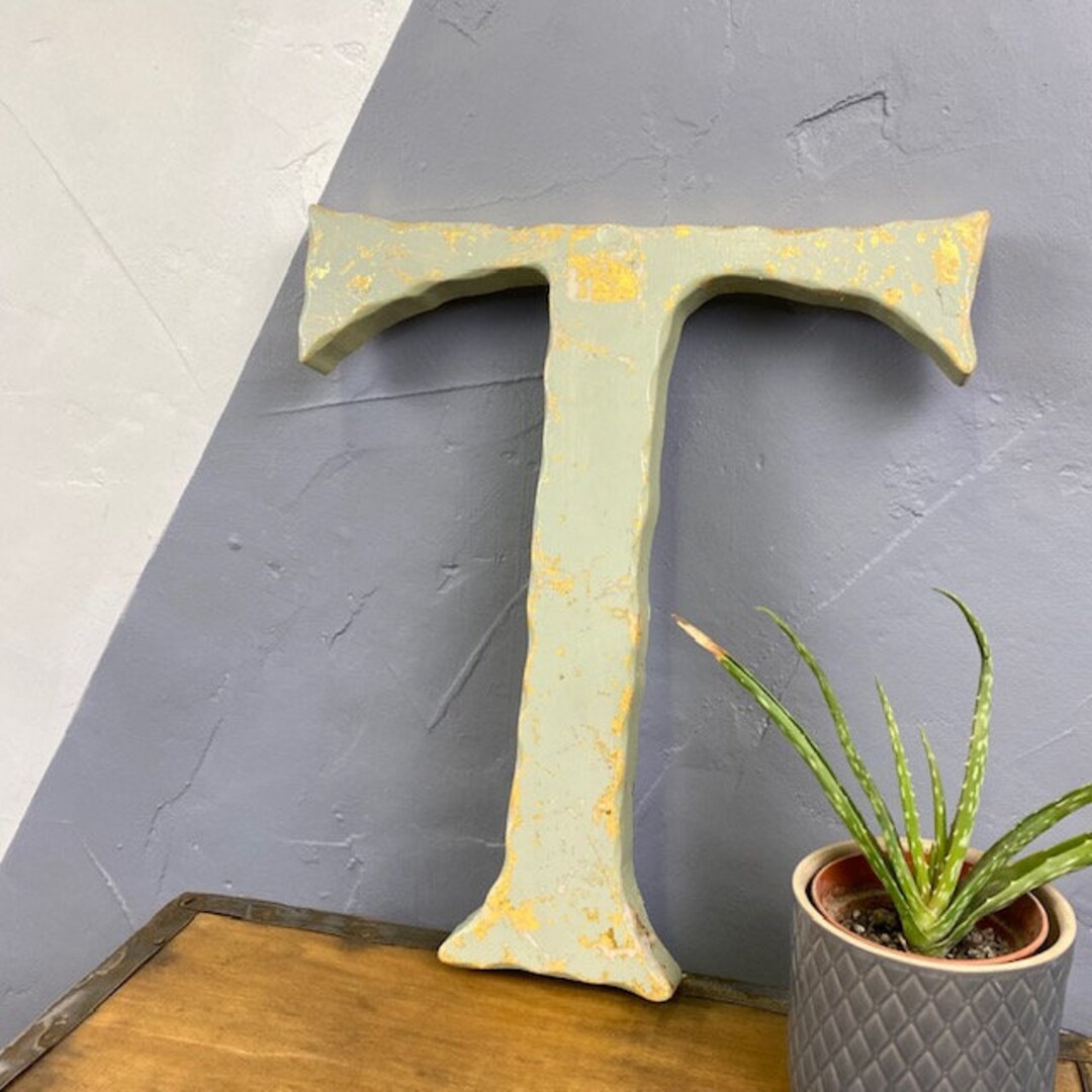Reclaimed Vintage Letter T Sign - Etsy
