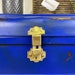 Sml Industrial Blue Steamer Trunk Chest Coffee Table Storage Box - Etsy UK