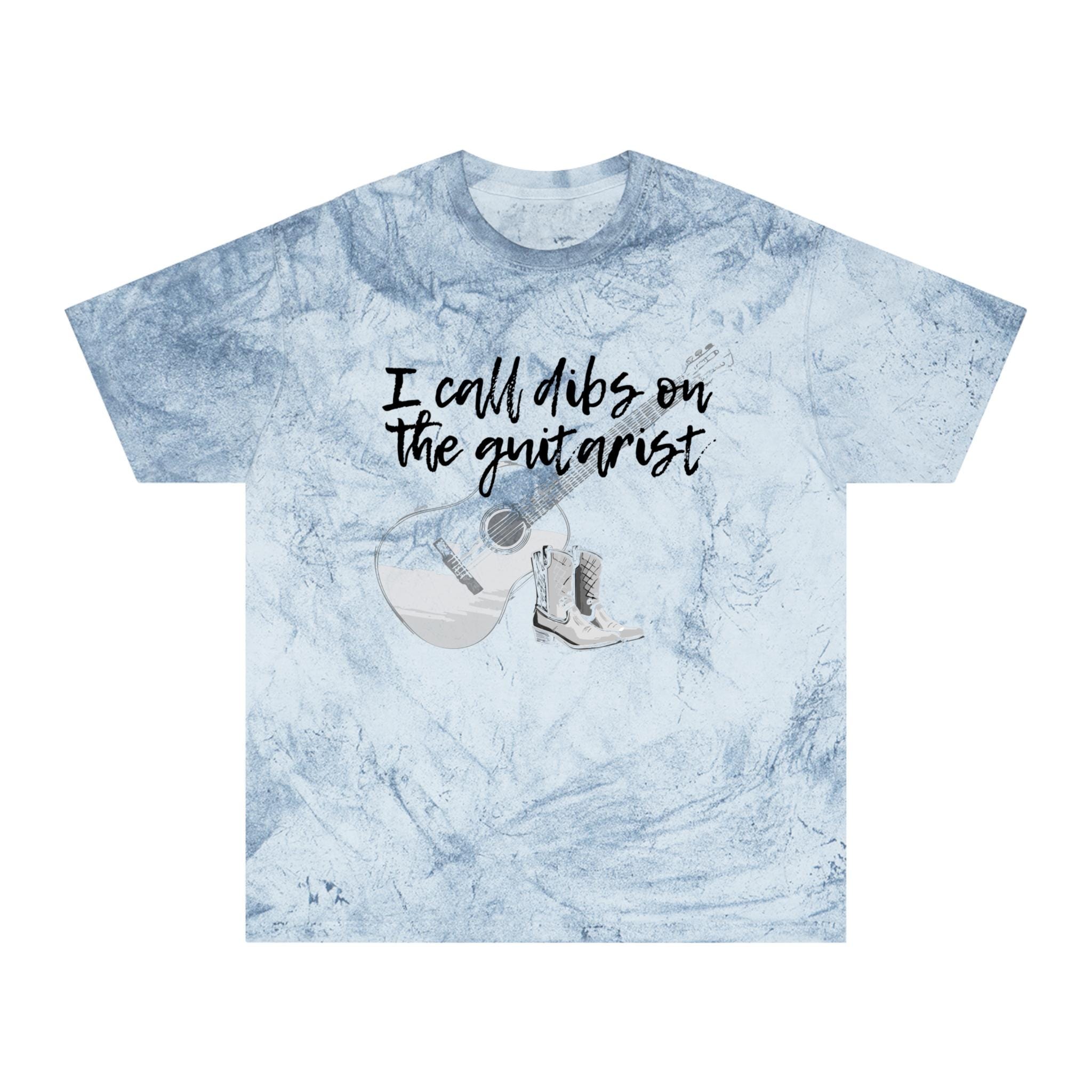 I Call Dibs on the Guitarist Tee: Color Blast Unisex Cotton T-shirt - Etsy