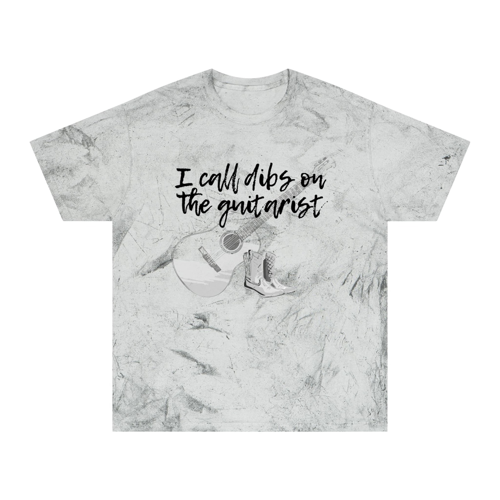 I Call Dibs on the Guitarist Tee: Color Blast Unisex Cotton T-shirt - Etsy