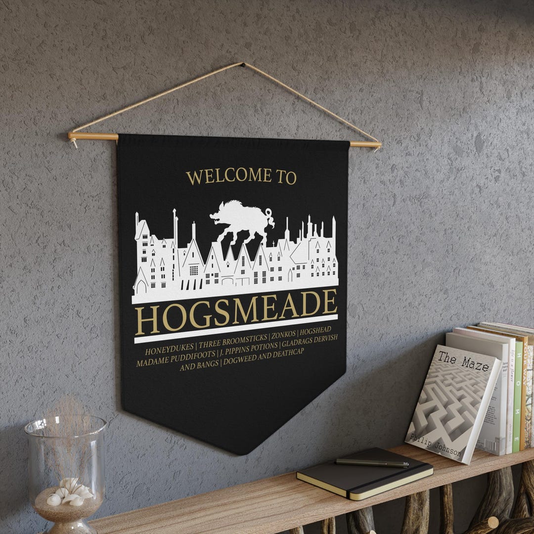 Welcome to Hogsmeade Banner | Harry Potter Home Decor - Etsy