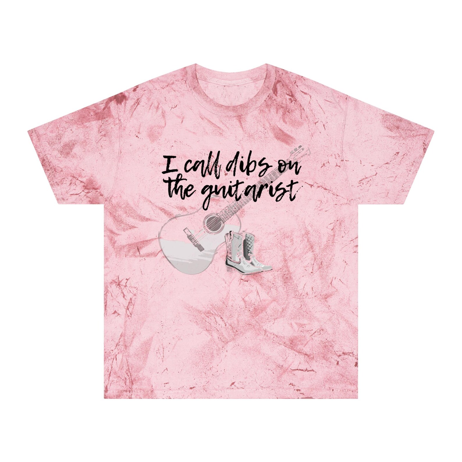 I Call Dibs on the Guitarist Tee: Color Blast Unisex Cotton T-shirt - Etsy