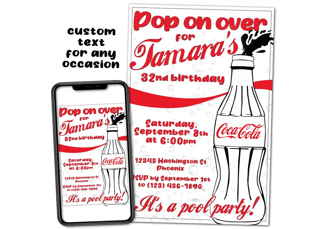 Invitación imprimible para fiesta personalizada con temática de ...