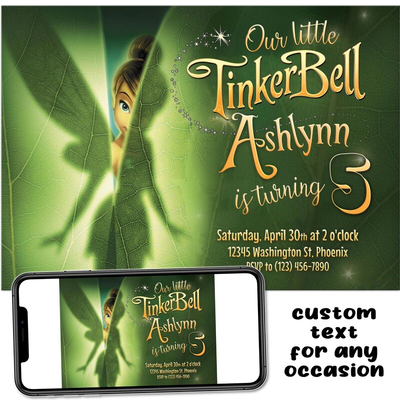 Tinker Bell Print - Etsy