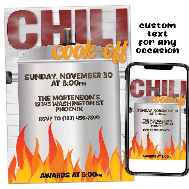 Chili Cook off Svg - Etsy