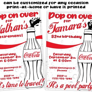 Custom Soda Pop Birthday Party Invitation (digital Download) - Etsy